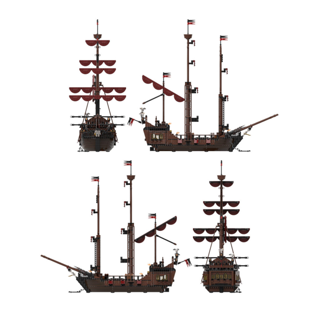 MOC-116561 Loup de Mer Pirate Ship Klemmbausteine