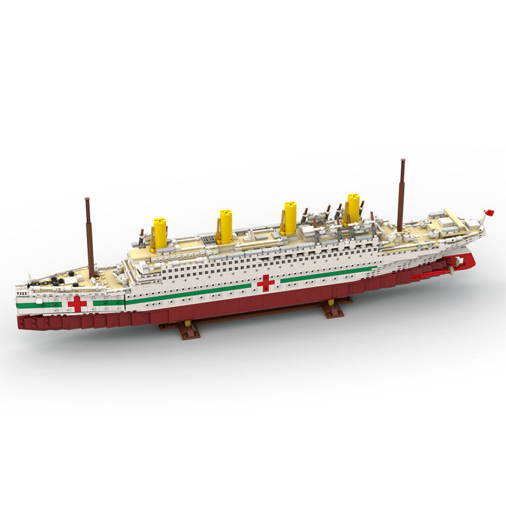 Modernes medizinisches Schiff der HMHS Britannic im Maßstab 1-400 ...
