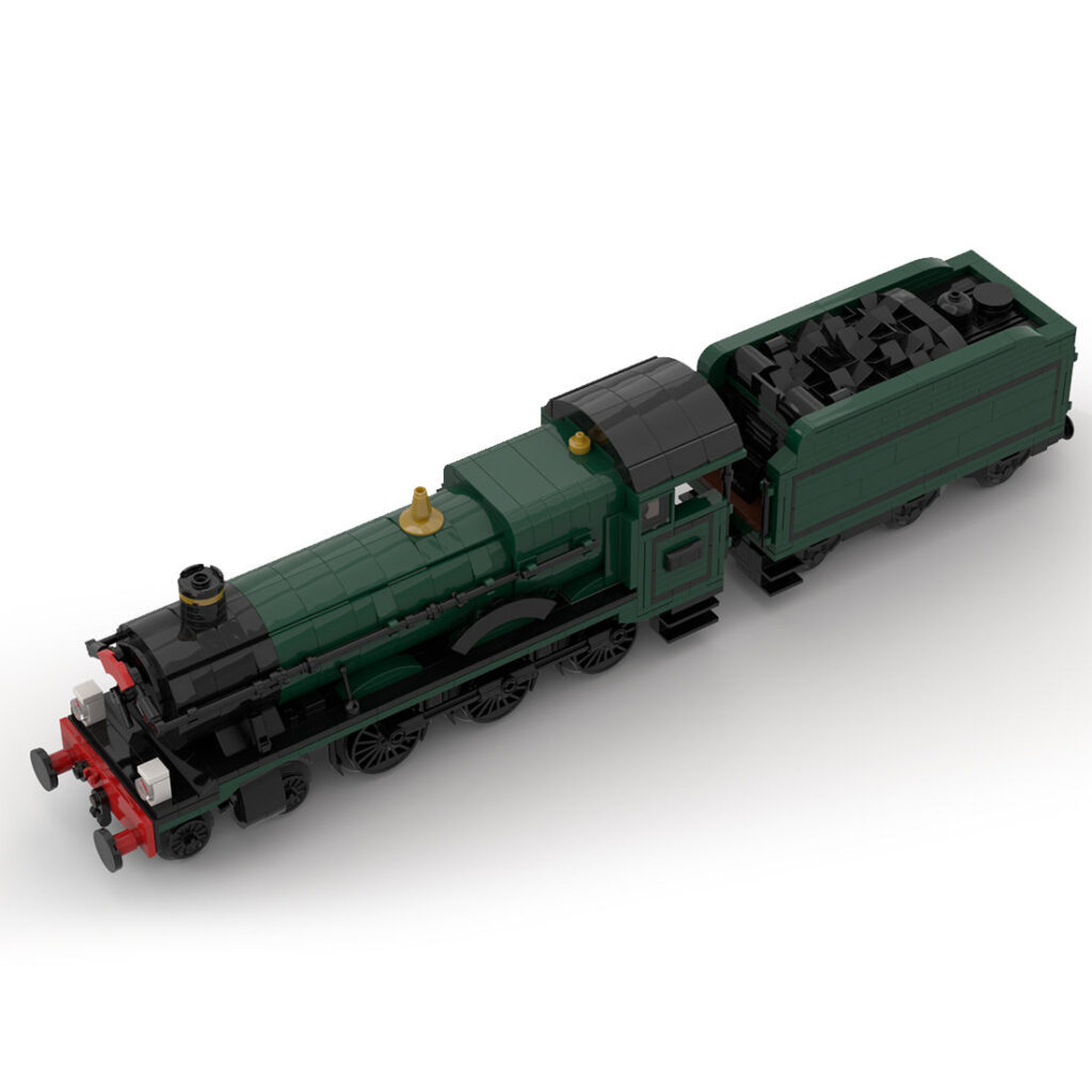 MOC-117927 GWR Hall Class "Kinlet-Hall" Steam Locomotive Klemmbausteine