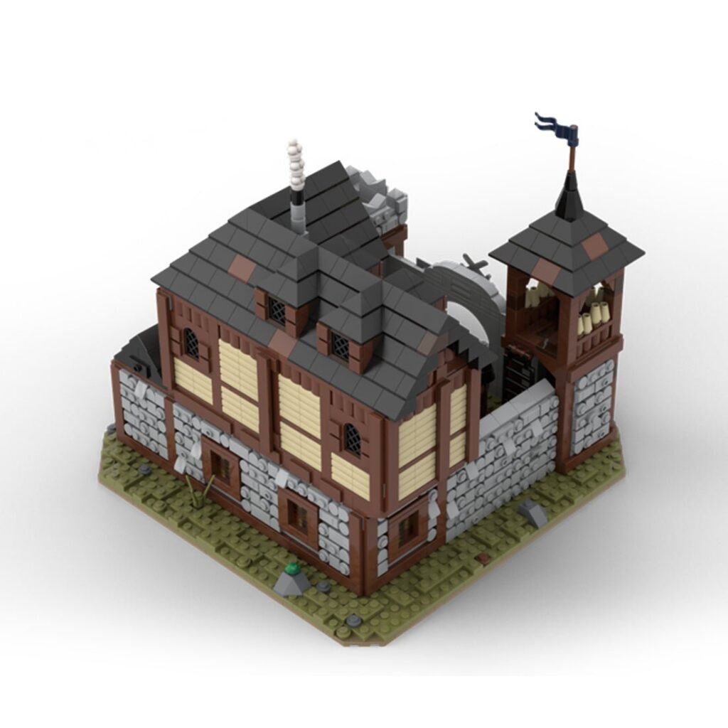 MOC-110112 Medieval Infantry Barracks Klemmbausteine