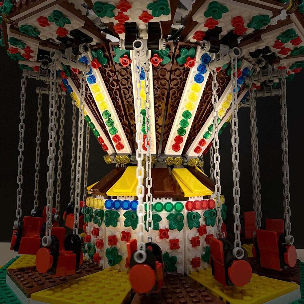 MOC Chained Carousel Klemmbausteine