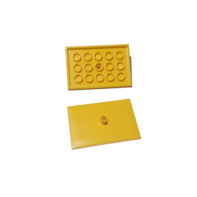 Train Bogie Plate (Tile, Modified 6 x 4 with 5mm Pin) yellow ...