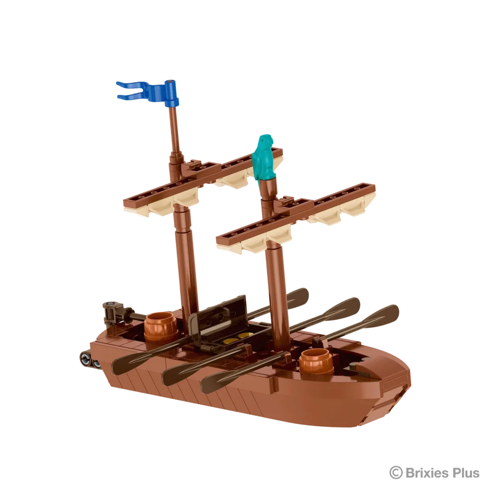 BRIXIES Plus Piraten Schiff klein / Pirate ship small - Spielzeug-Fuchs.de