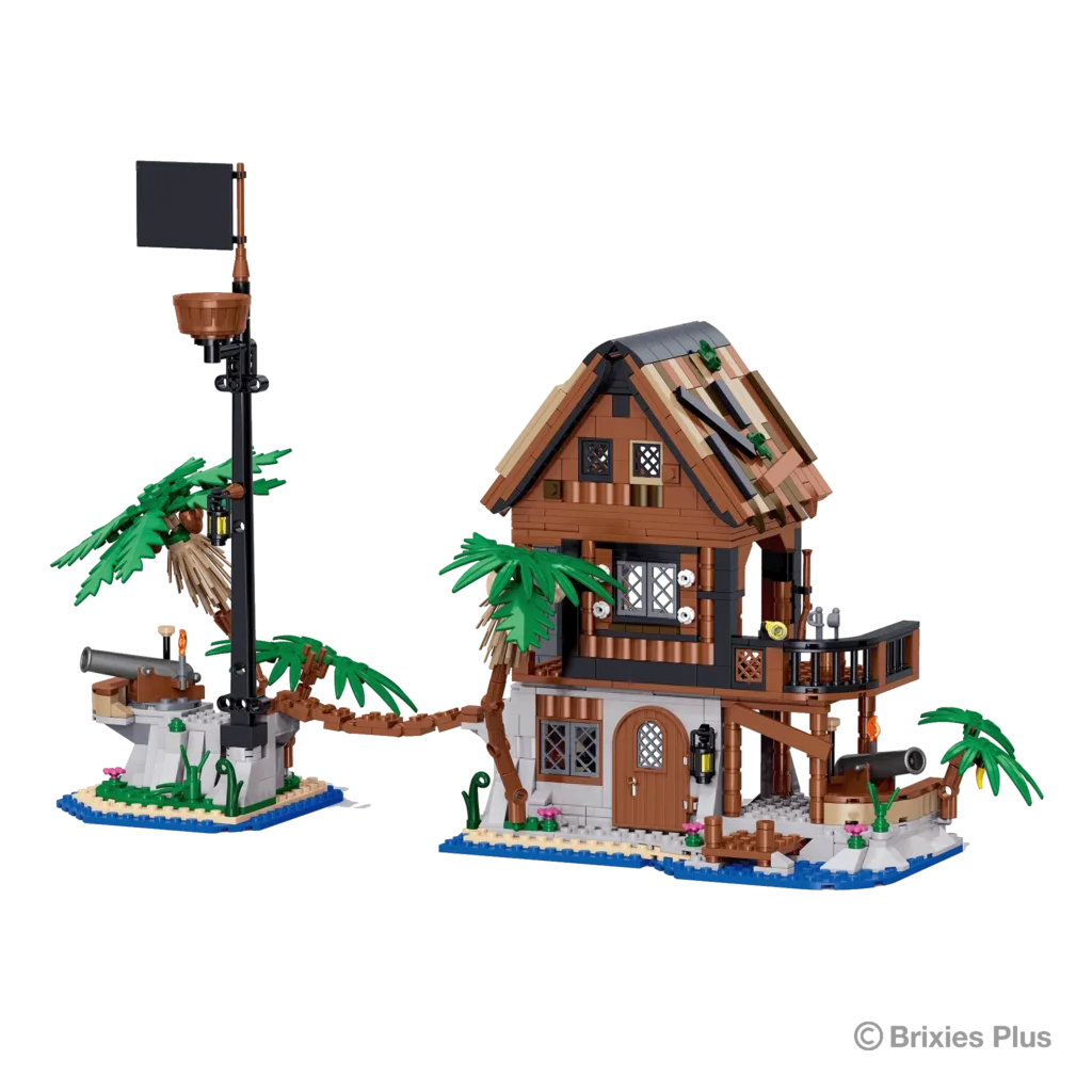 BRIXIES Plus Pirateninsel groß / Pirate island large - Spielzeug-Fuchs.de