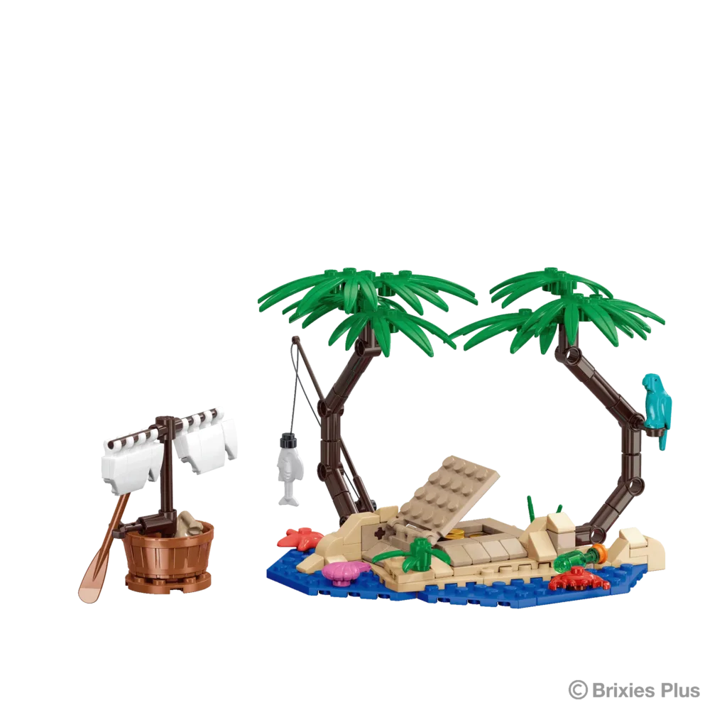 BRIXIES Plus Pirateninsel schatz / Pirate island small - Spielzeug-Fuchs.de